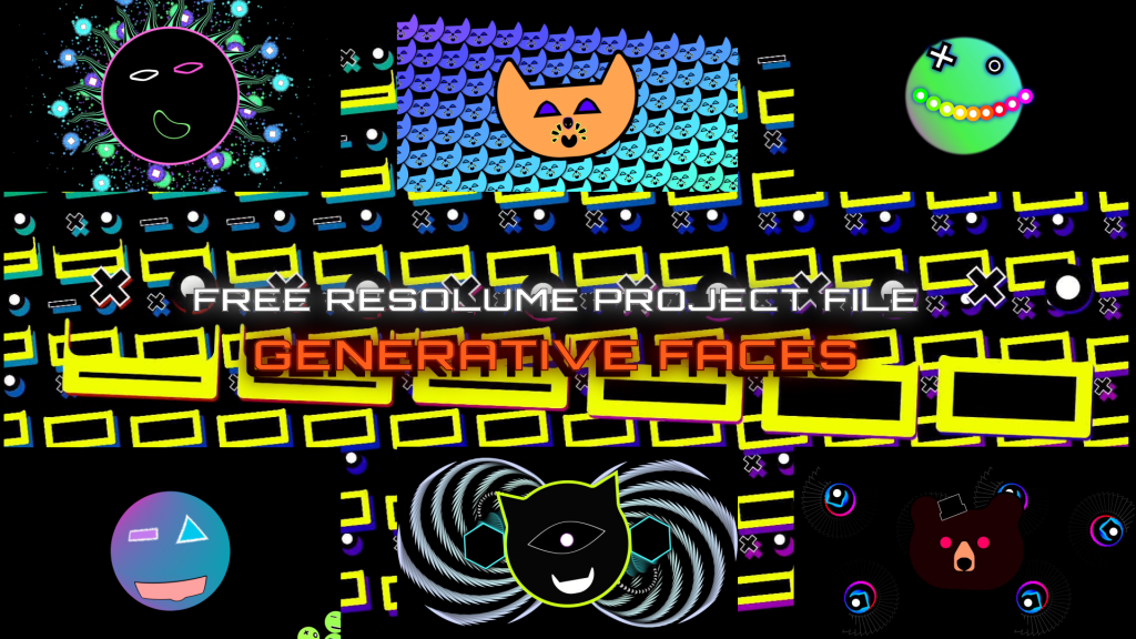 Generative Faces | Resolume Generative Visuals | ioGenerative